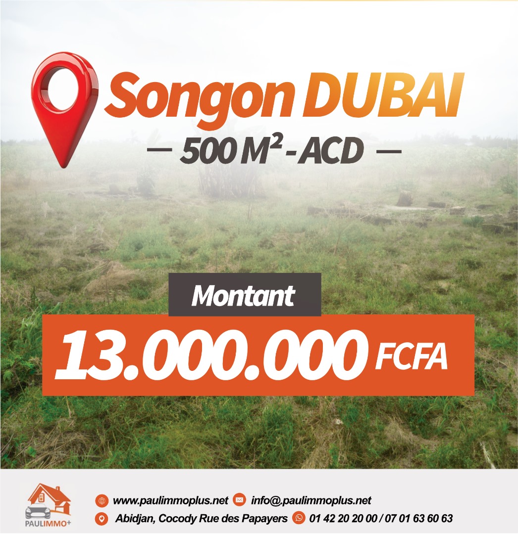 Terrain à vendre à Songon- Abidjan | Annonces Immo