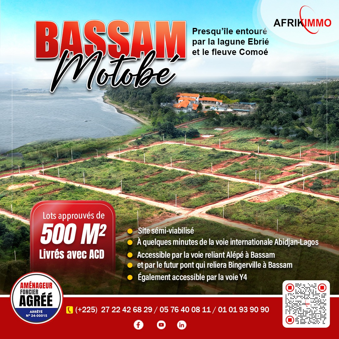 Terrain à vendre à Bassam Motobé - Afrikimmo Builders | ImmoLink